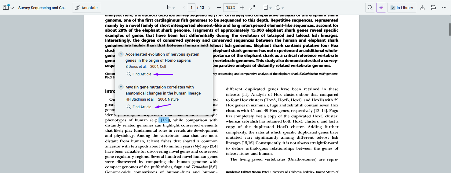 How Can I Navigate Directly From an Inline Citation to an Article ...